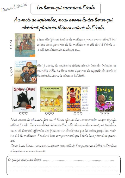 Parcours littéraire : le chemin de l’école, un voyage initiatique