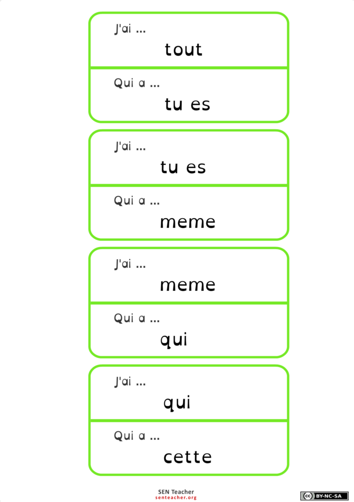 Petits jeux de lecture Taoki